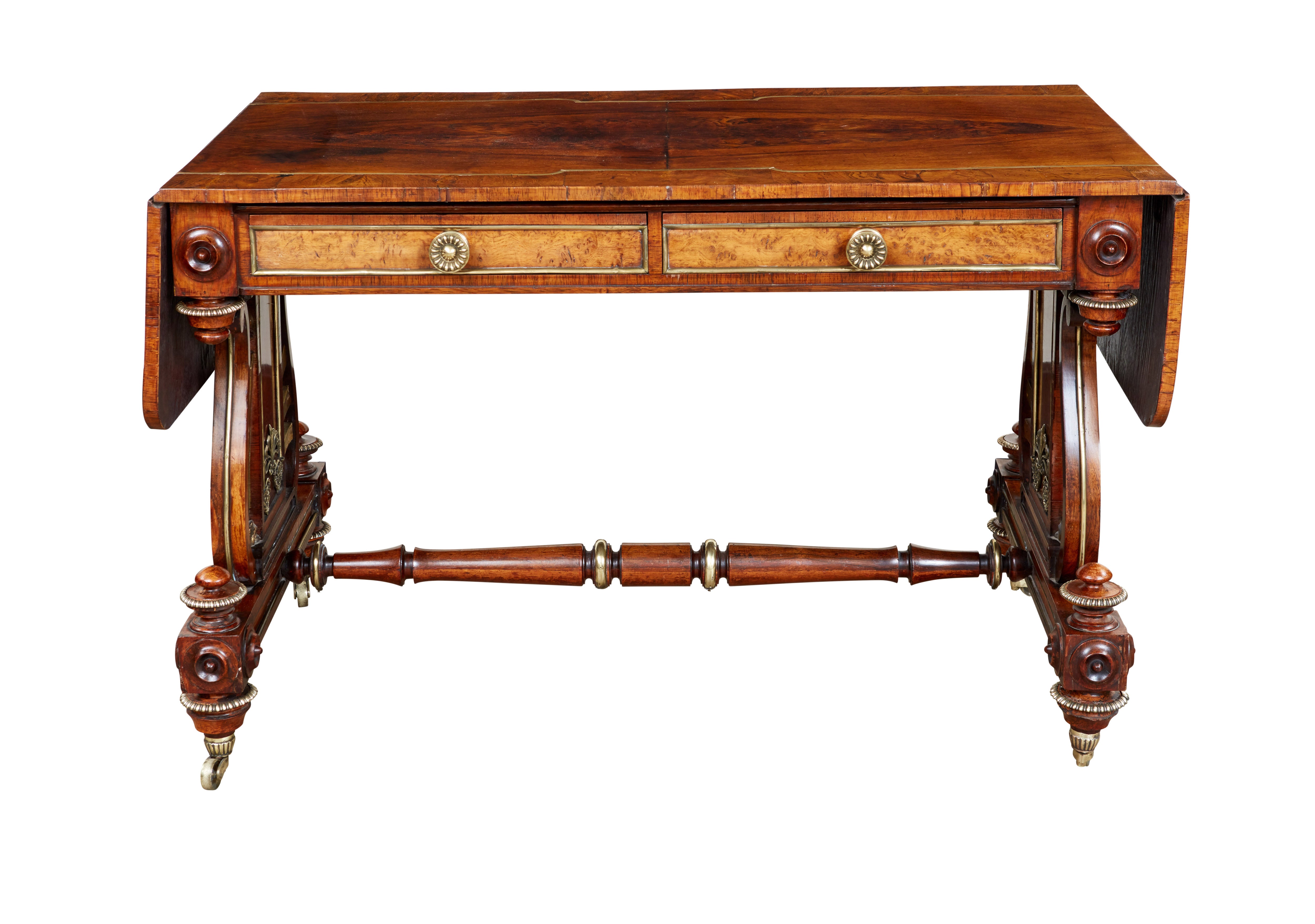 George Bullock Style Sofa Table of Rosewood and Oak, circa 1830 ...