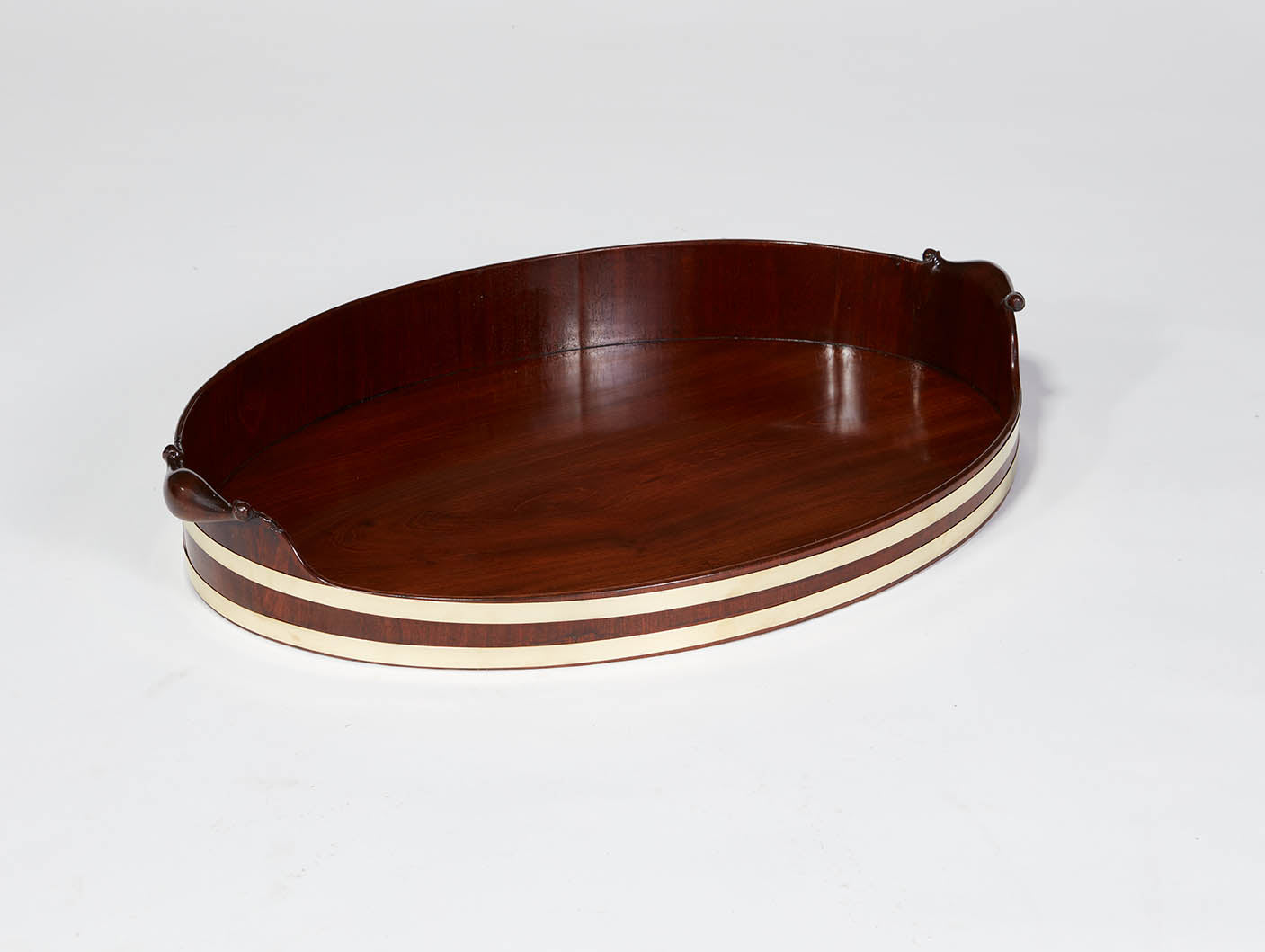 Oval Mahogany Tray – Clinton Howell Antiques